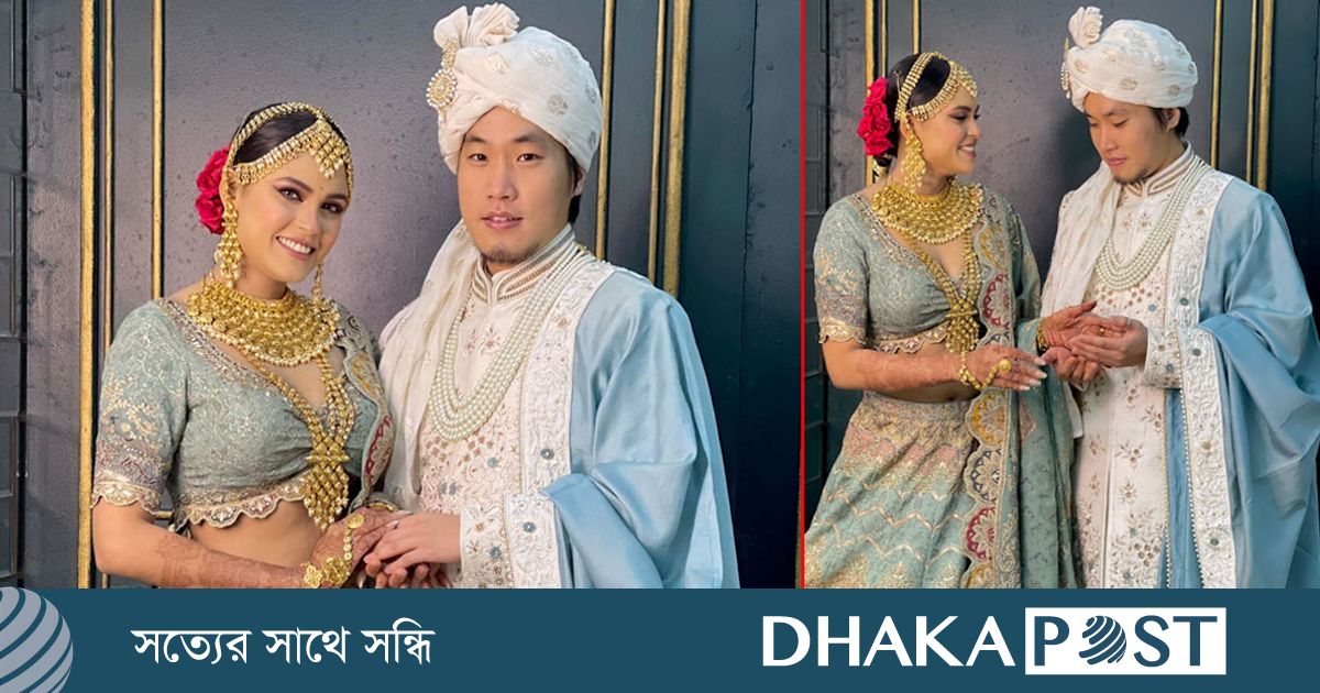 কোরিয়ান যুবকের প্রেমে বাংলাদেশি মডেল, করলেন বিয়ে
