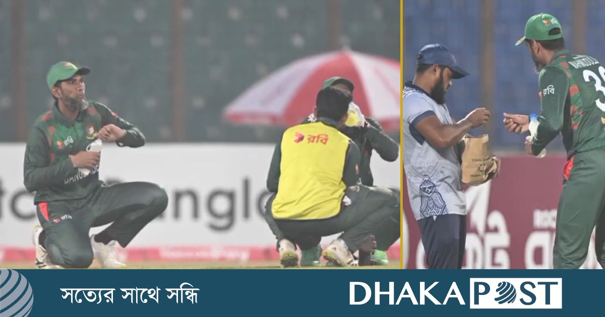 মাঠেই ইফতার করলেন মুশফিক-মাহমুদউল্লাহরা!