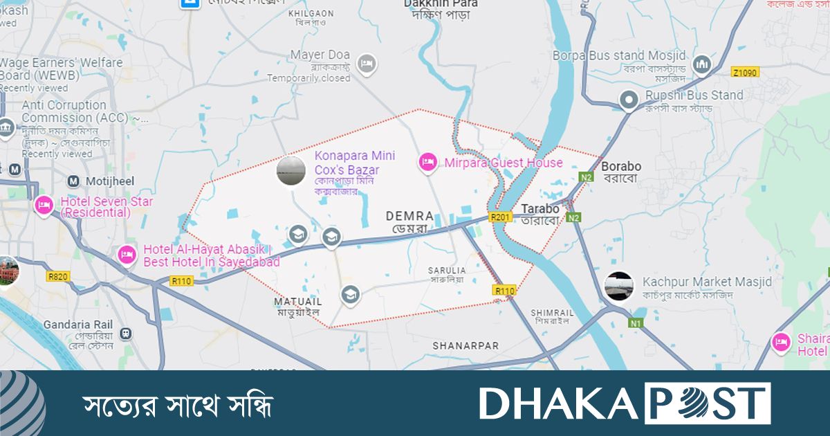 ডেমরায় ডিঅ্যান্ডডি খালপাড় থেকে এক ব্যক্তির মরদেহ উদ্ধার