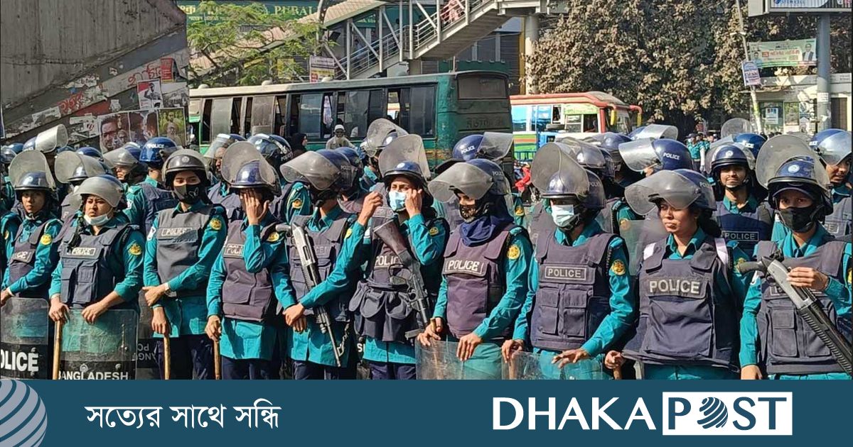 লং মার্চকে কেন্দ্র করে কঠোর অবস্থানে আইন-শৃঙ্খলা বাহিনী