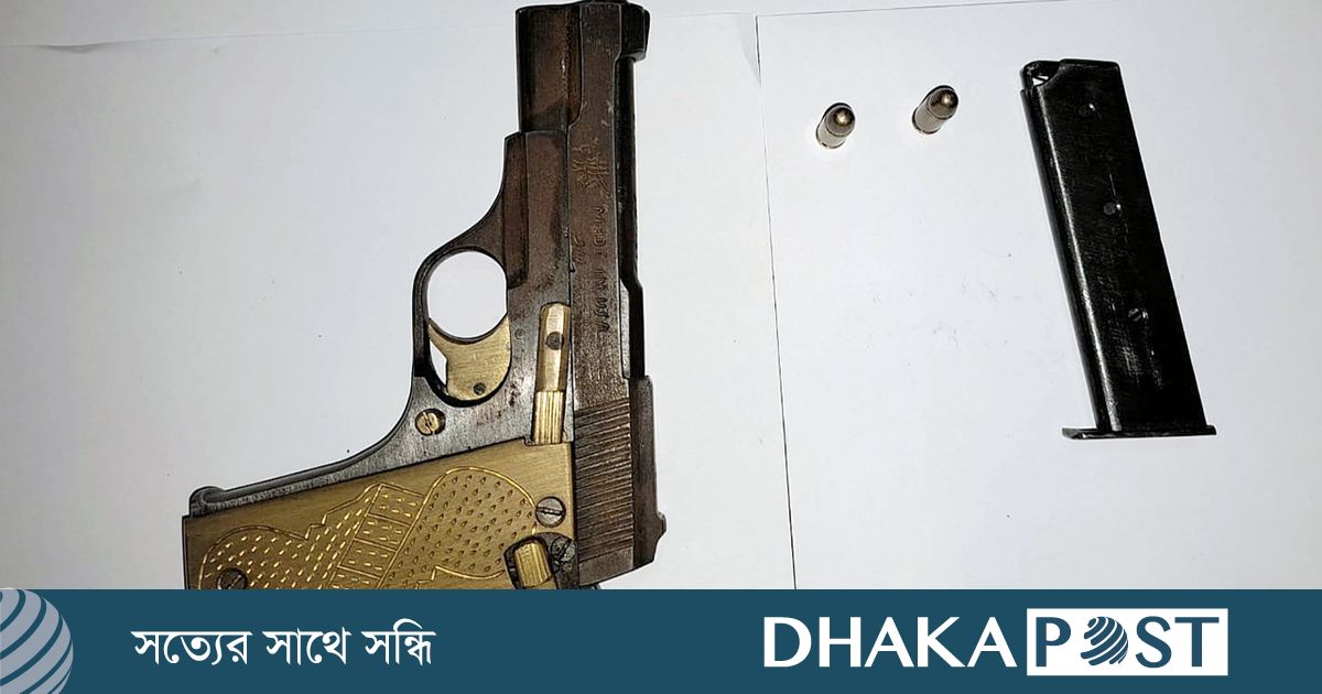 নাটোরে ২ রাউন্ড গুলিসহ পিস্তল উদ্ধার
